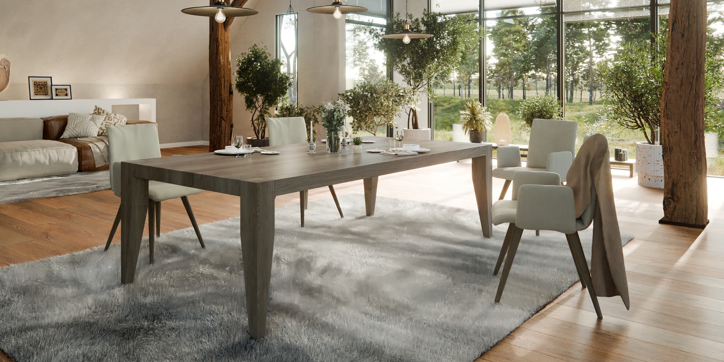 Eiche Grau Modern: Esstisch nach Maß E14 | wobiliar