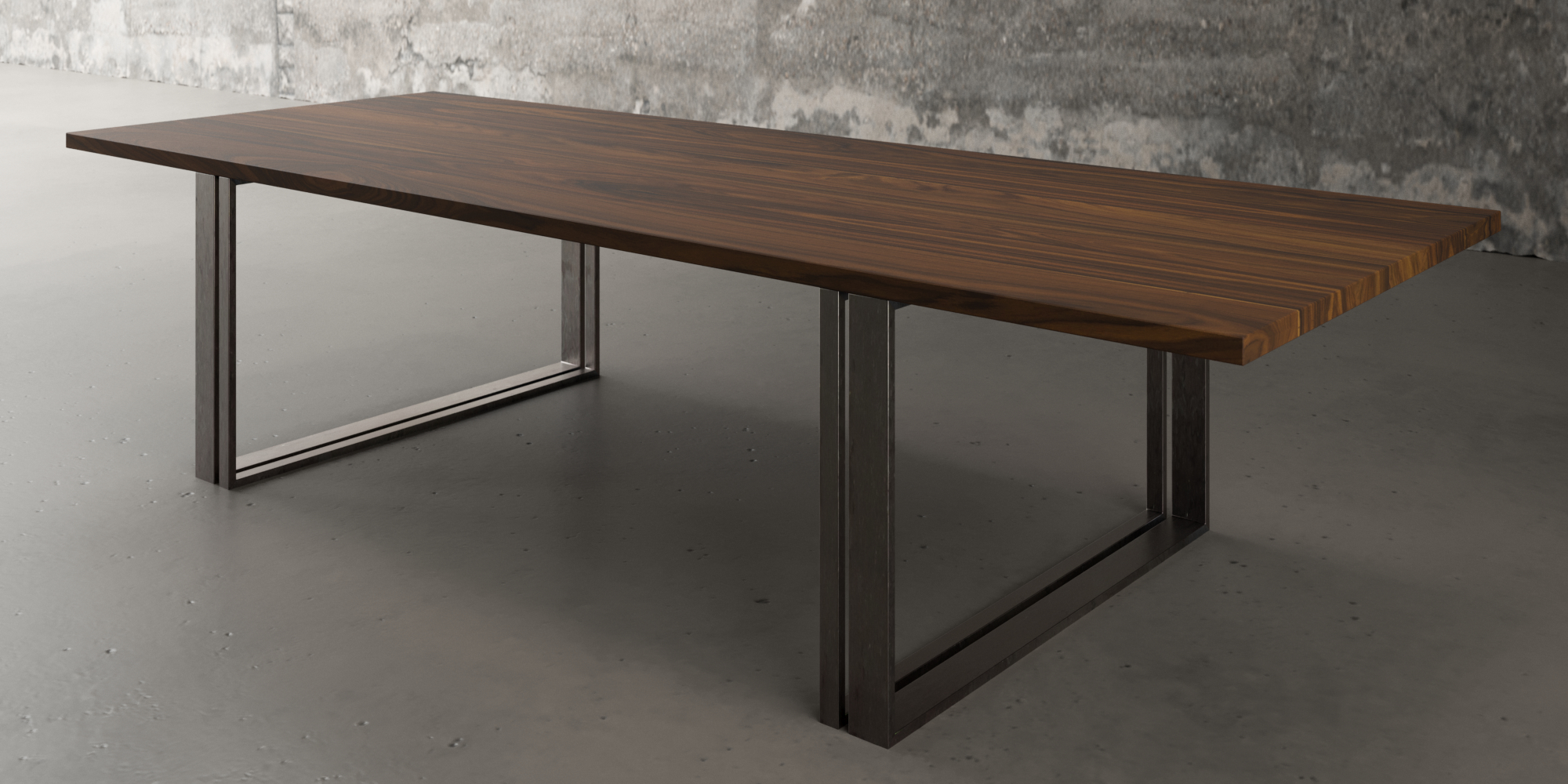 Esstisch Deluxe: Nussbaum trifft modernes Design E36 | wobiliar