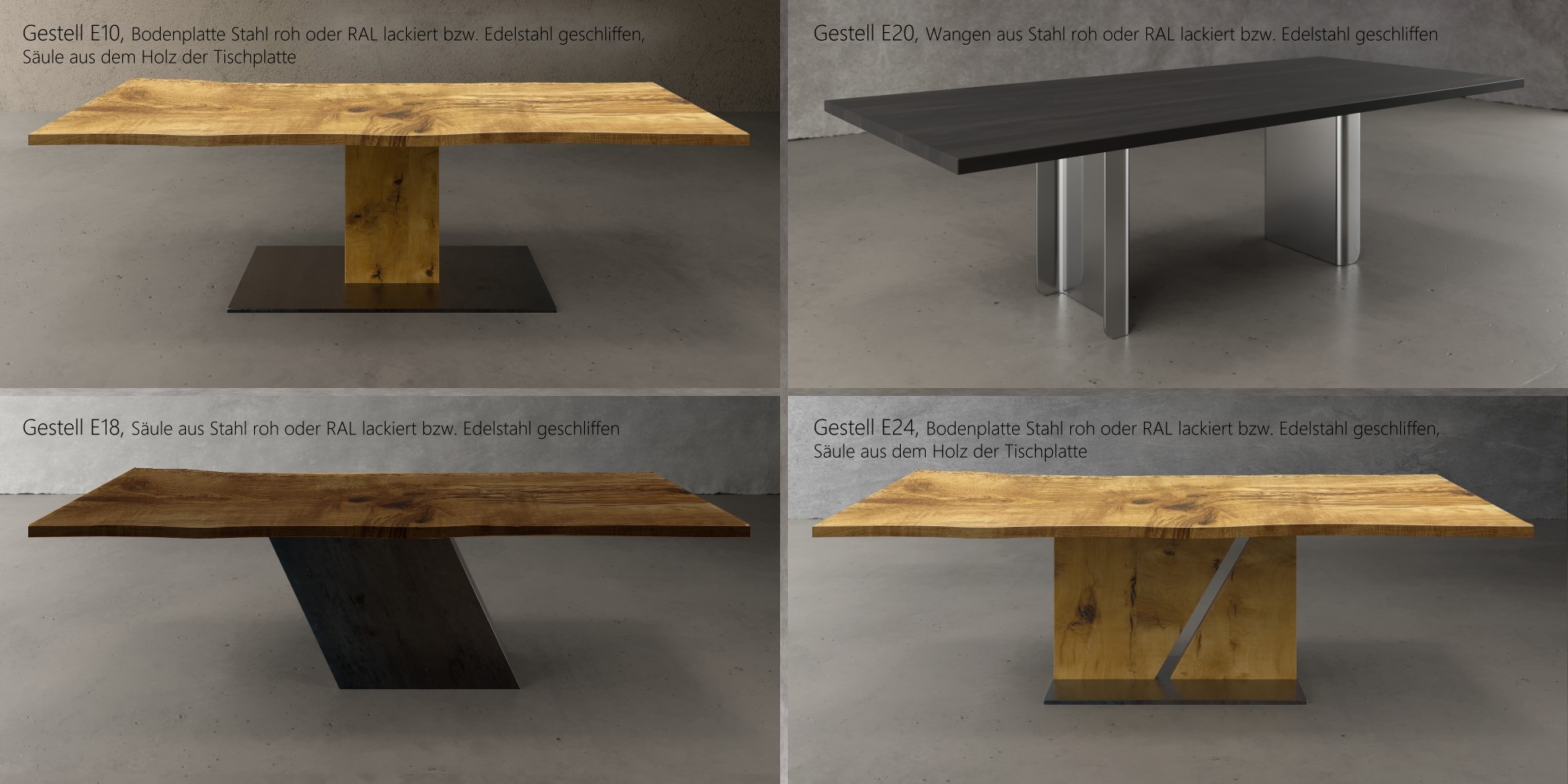 Massiver Esstisch aus Eiche Monoplatte | wobiliar